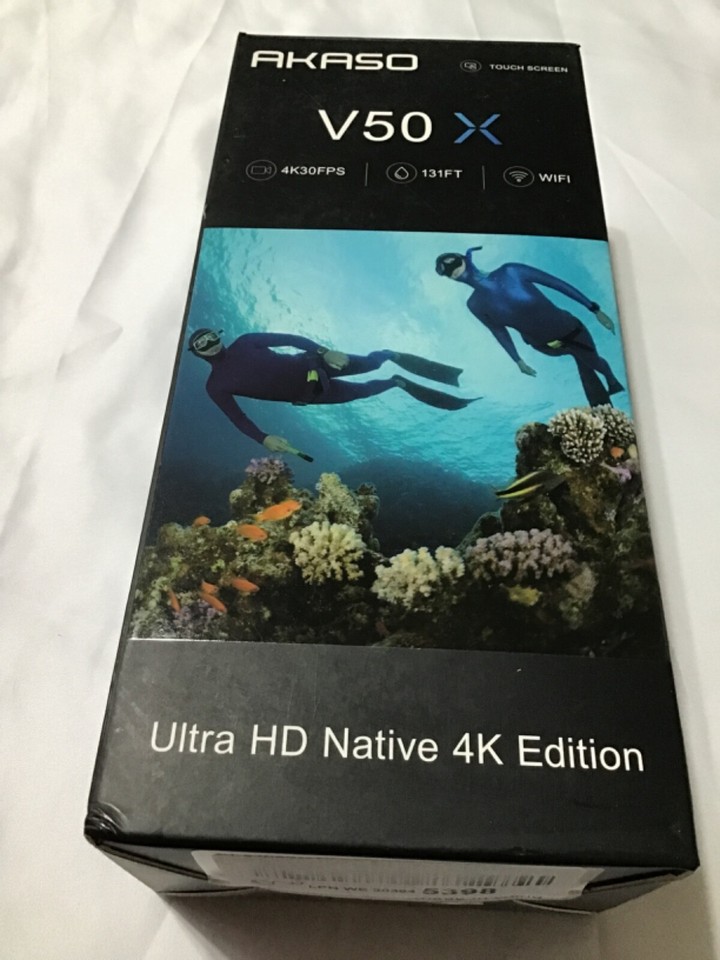 AKASO V50 X Action Camera, Native 4K Wifi Underwater 40M EIS Anti-Shake ...
