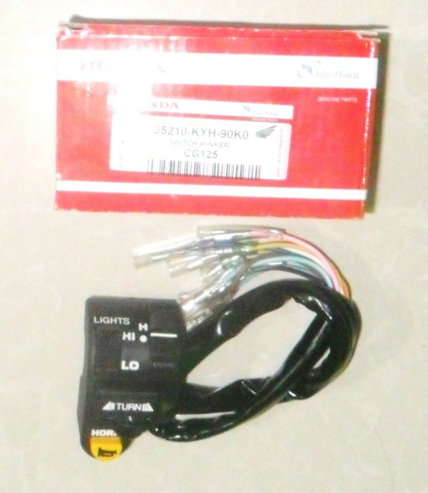 GENUINE HONDA PART CG 125 HANDLEBAR TURN INDICATOR / LIGHTS / HORN ...
