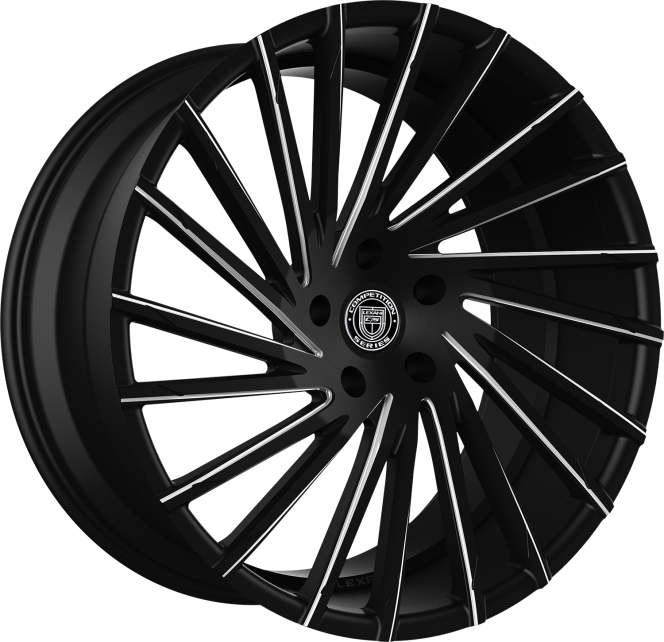 (4) - 24" Lexani Wheels Wraith Gloss Black Rims CADILLAC GMC CHEVY ...