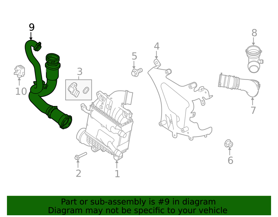 Genuine Land-Rover Inter-Cooler Hose LR125133 | eBay