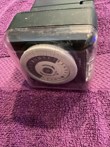 GE Outdoor 6 Outlet Mechanical Stake Timer Easy-to-Set Dial 30-Minute ...