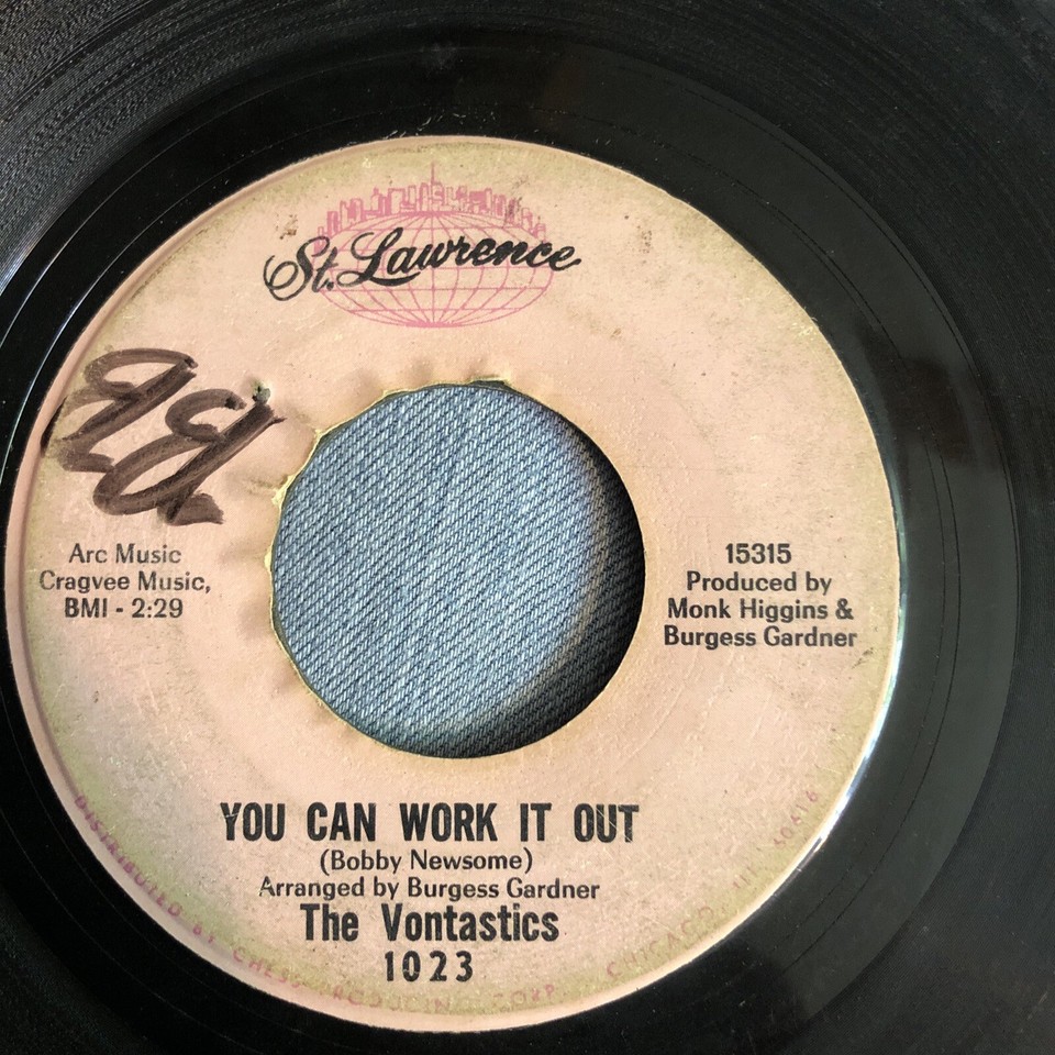 Northern Soul 45 - Vontastics - Never Let Your Love Grow/ You Can work ...