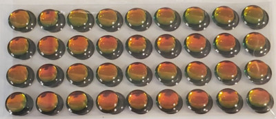 72pcs, Iridescent #2 GRN/ORG 3d adhesive fish eyes 7mm, Fly Tying | eBay