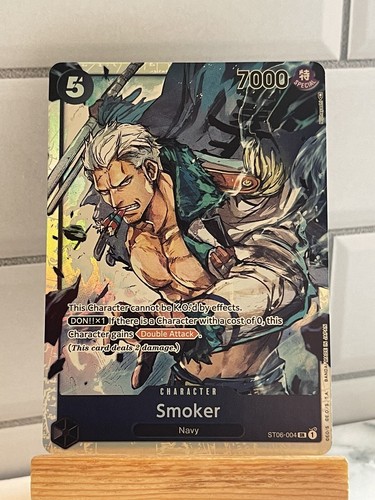 One Piece TGC English Absolute Justice ST06-004 Smoker Foil | eBay