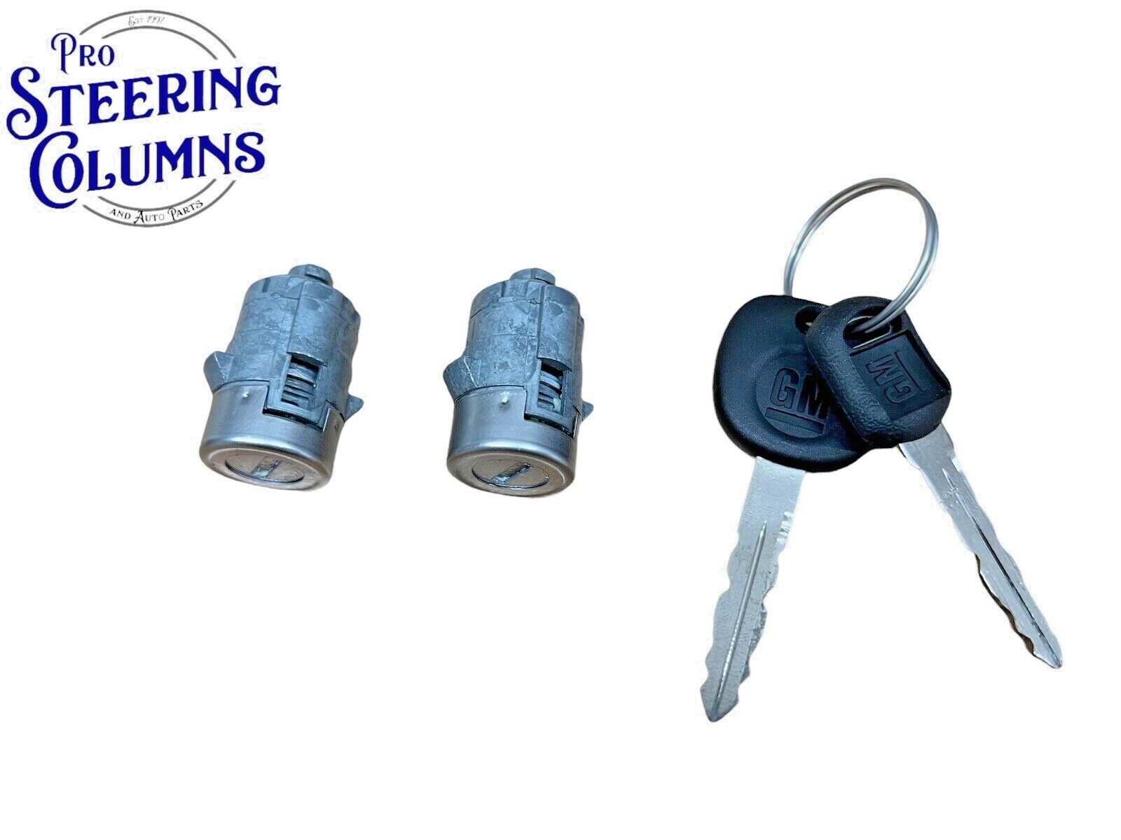 01-06 GM CHEVY SILVERADO TAHOE DOOR LOCK CYLINDER SET MATCHED 2 KEYS ...