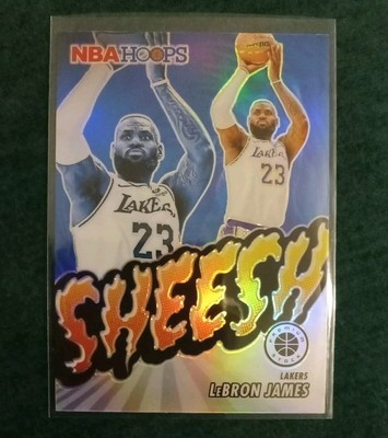 2023-24 Panini NBA Hoops Premium Stock LeBron James Sheesh Silver Prizm ...