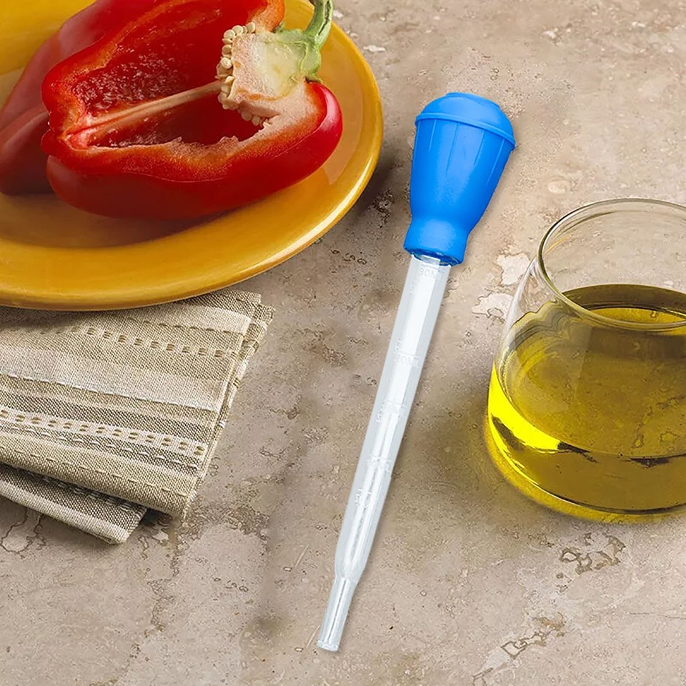 30ml Turkey Baster with Measurement Scale - Transparent Oil Suction ...