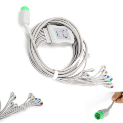 Fit For Medtronic 3M10-lead ECG/EKG cable Physio Control Lifepak 12 ...
