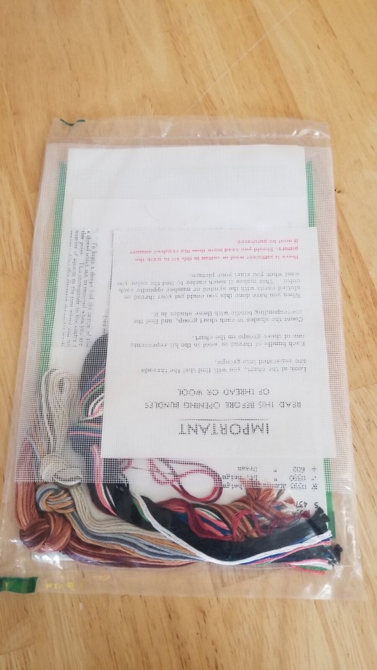 Kit JEAN MCINTOSH Little Cree Petit Point Pattern 3 Thread SEALED ...