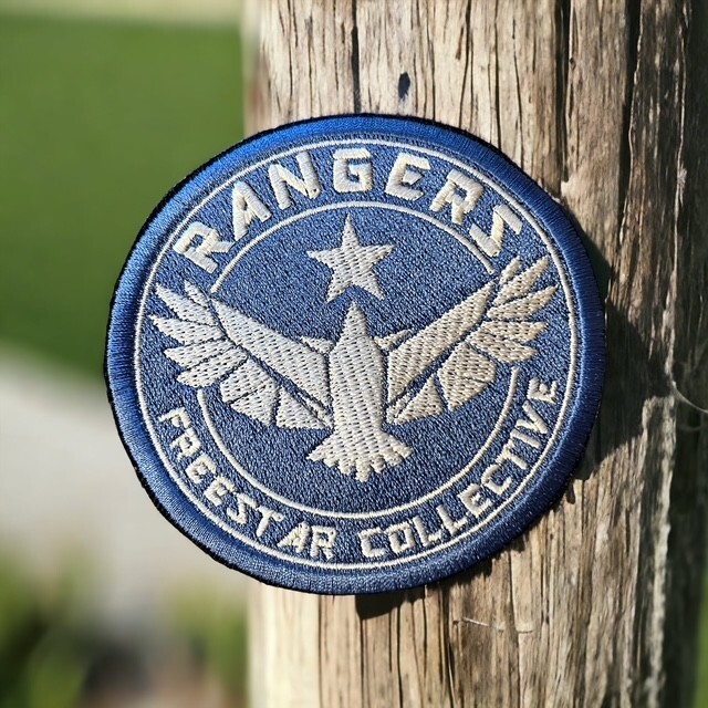 Rangers Freestar Collective Patch - 3.61" x 3.61" - Iron On, Sew On, or ...