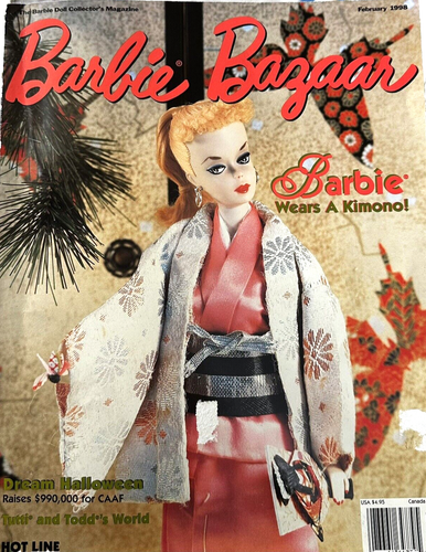 Barbie Bazaar Doll Collector Magazine Feb 1998 Vol 10 Issue 1 Wears A Kimono Vtg | eBay