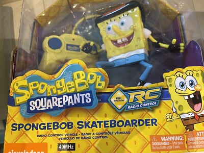 SpongeBob SquarePants Full Function RC Radio Control Skateboarder NEW ...