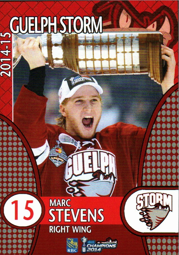 Marc Stevens 2014-15 Guelph Storm | eBay