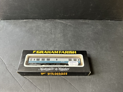 GRAHAM FARISH 0755 N GAUGE BR BUFFET COACH (RMB) BLUE / GREY V.239 | eBay