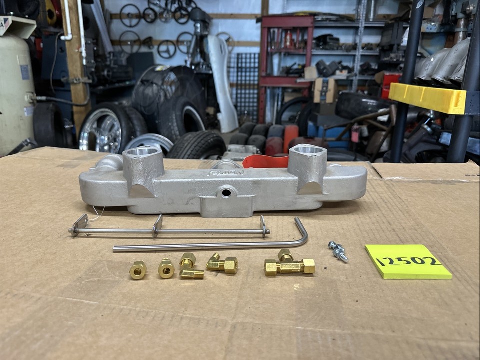 Chevy six Cylinder Fenton Intake 235 Dual Carb Lowrider Bomb Manifolds ...