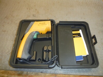 Fluke 63 Infrared thermometer with case and manual nice used condition ...