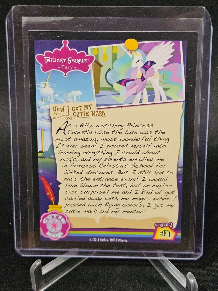 HOLO FOIL My Little Pony FIM Series 2 #F1 Twilight Sparkle 2013 ...