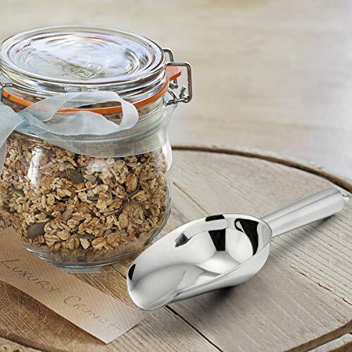 4 Pack Mini Scoop, 3 Oz Stainless Steel Kitchen Utility Scoops for ...