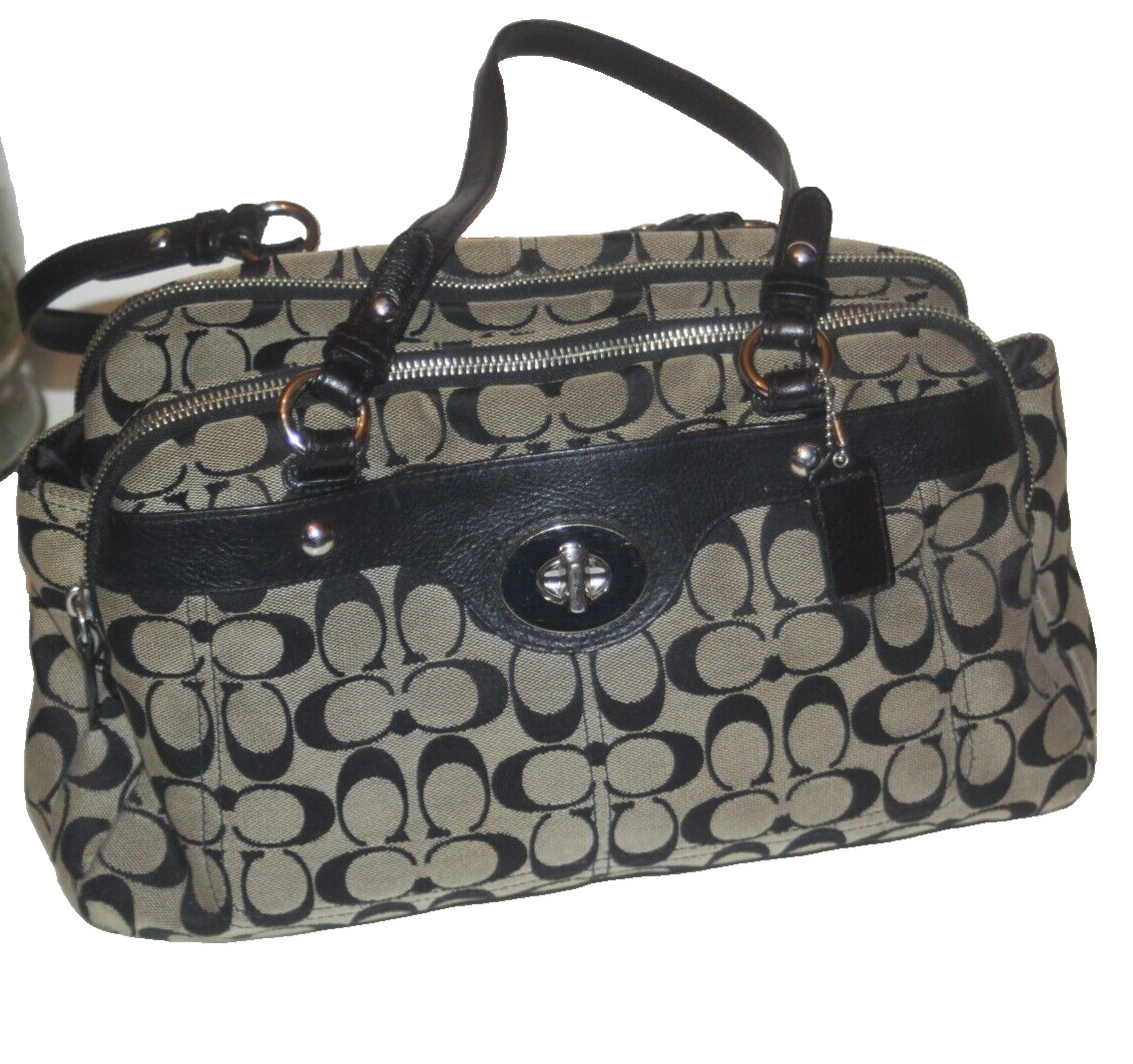 COACH Satchel Handbag F16542 Penelope Signature Zip … - Gem