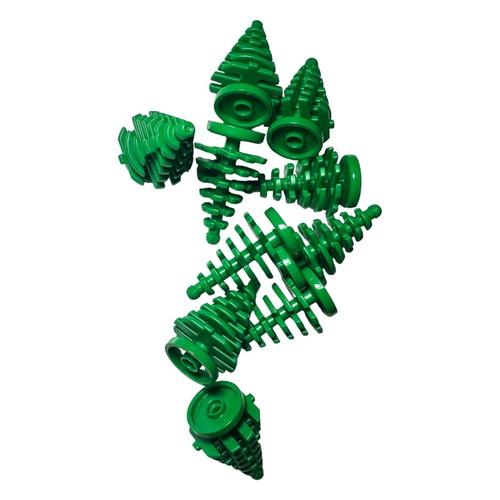 Lego Small Dark Green Spruce Tree x10 Part Piece Bulk Lot Legos # 2435 ...