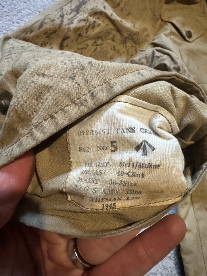 British Army WW2 Pixie Tank Suit Size 5 | eBay