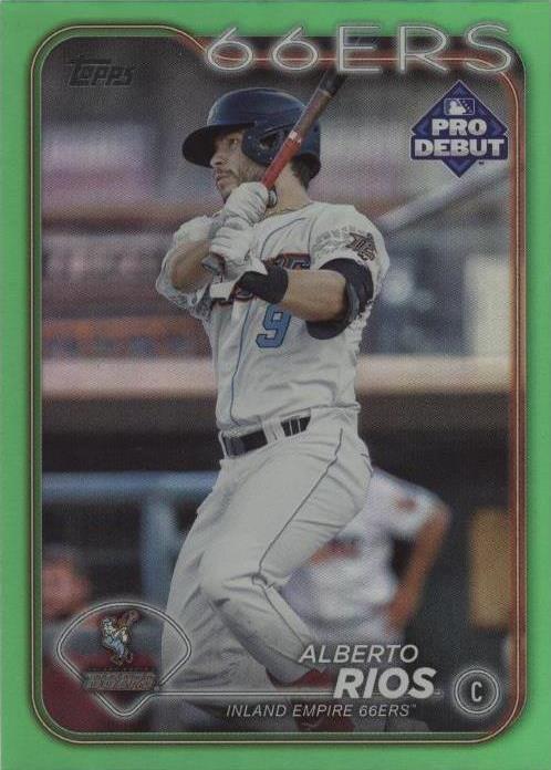2024 Topps Pro Debut - Alberto Rios #PD-162 Green Foil /99 (RC) for ...