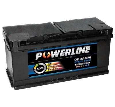 AGM Car Battery 020AGM Powerline | eBay