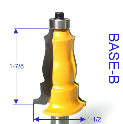 1 PC 1/2" SH Architectural Molding Base-B Router Bit sct-888 | eBay