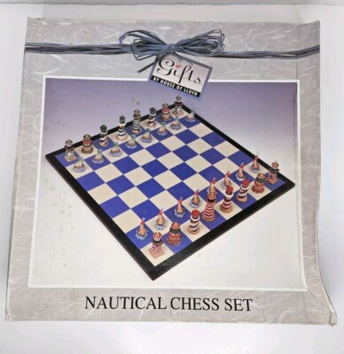 Vtg House of Lloyd Nautical Chess Set Collector’s Complete, Lighthouses ...