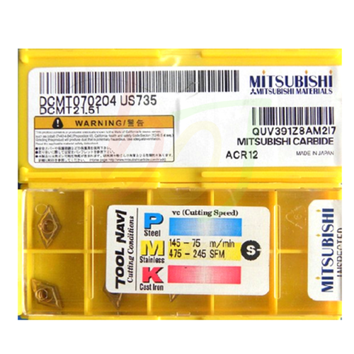 (10PCS/BOX) MITSUBISHI DCMT070204 US735 Carbide Inserts CNC | eBay