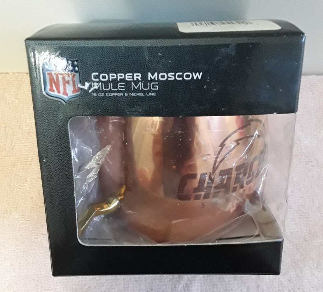 NFL 2015 San Diego Chargers Copper & Nickel Line Moscow Mule 16 oz. Mug ...