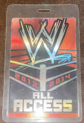 WWE World Wrestling Entertainment 2013/2014 All Access Laminated ...