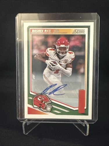 2025 SCORE RASHEE RICE #182 AUTOGRAPH KANSAS CITY CHIEFS | eBay