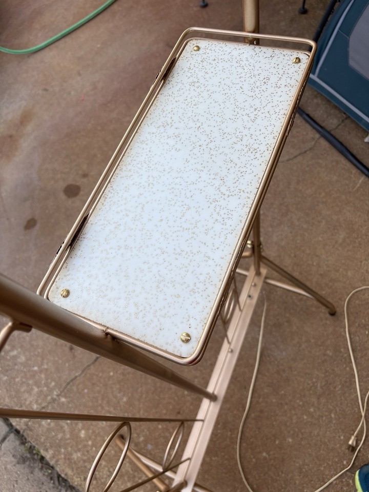 Mid Century Modern Deena Formica Plant Stand Room Screen Divider Light ...