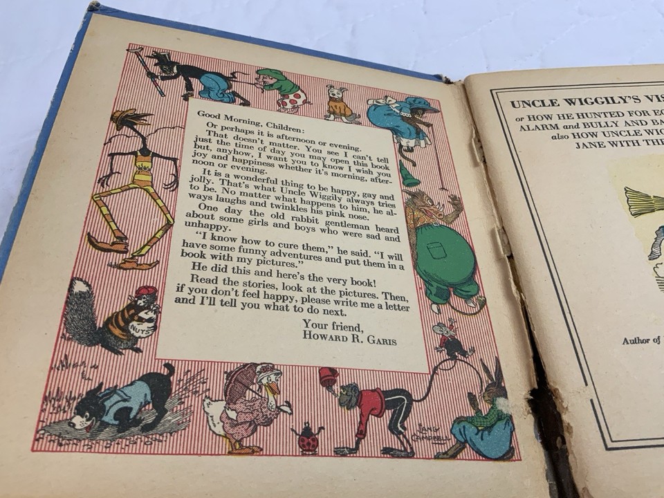 Antique Children’s Book, Uncle Wiggily’s Visit To The Farm By Howard R ...
