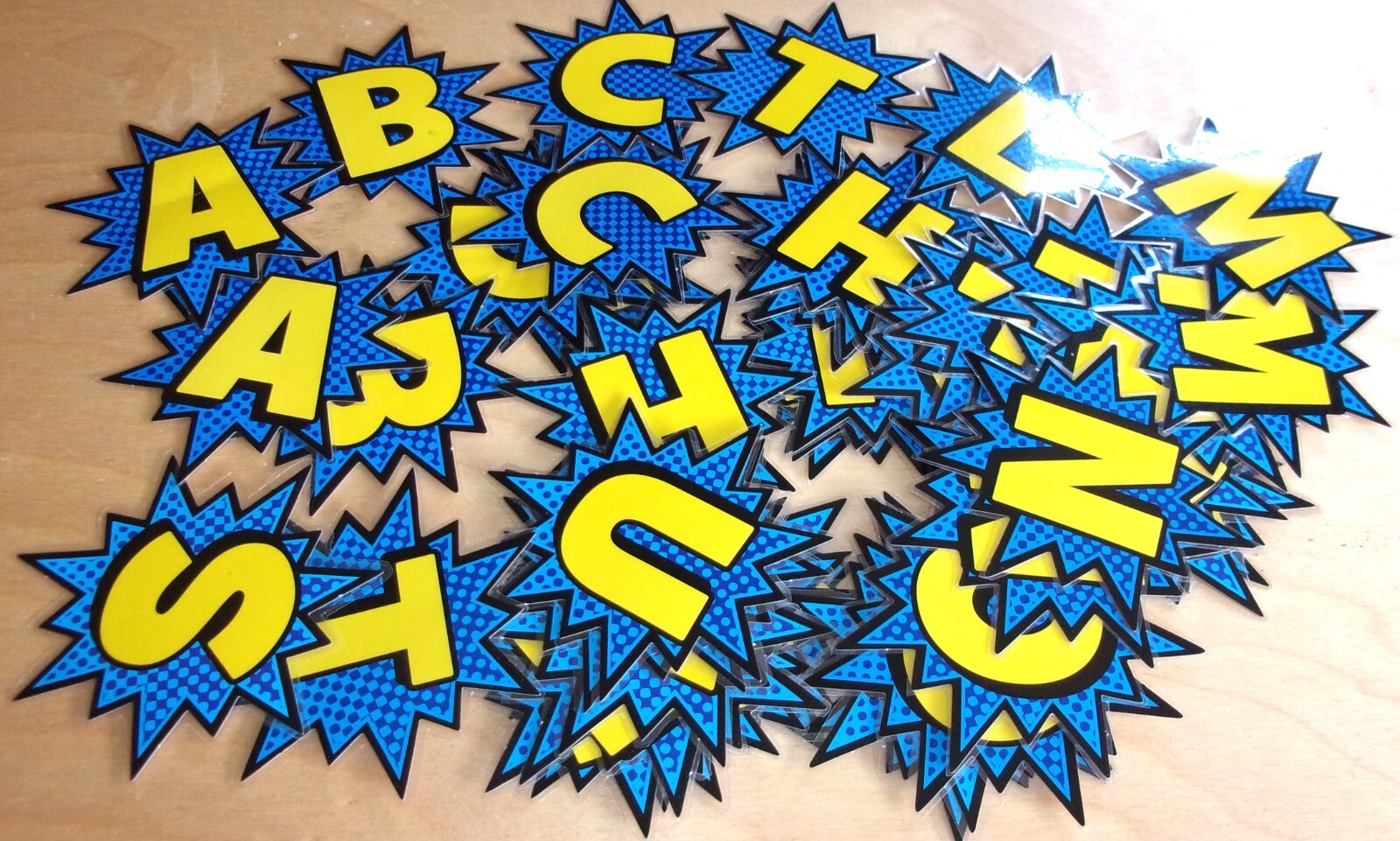 48 Pc. Teachers Classroom Decor ALPHABET Laminated ALL CAPITALS LETTERS ...