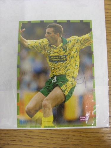1986-1997 Autograph(s): Norwich City - Ian Crook [Approx 4x6 Inches ...