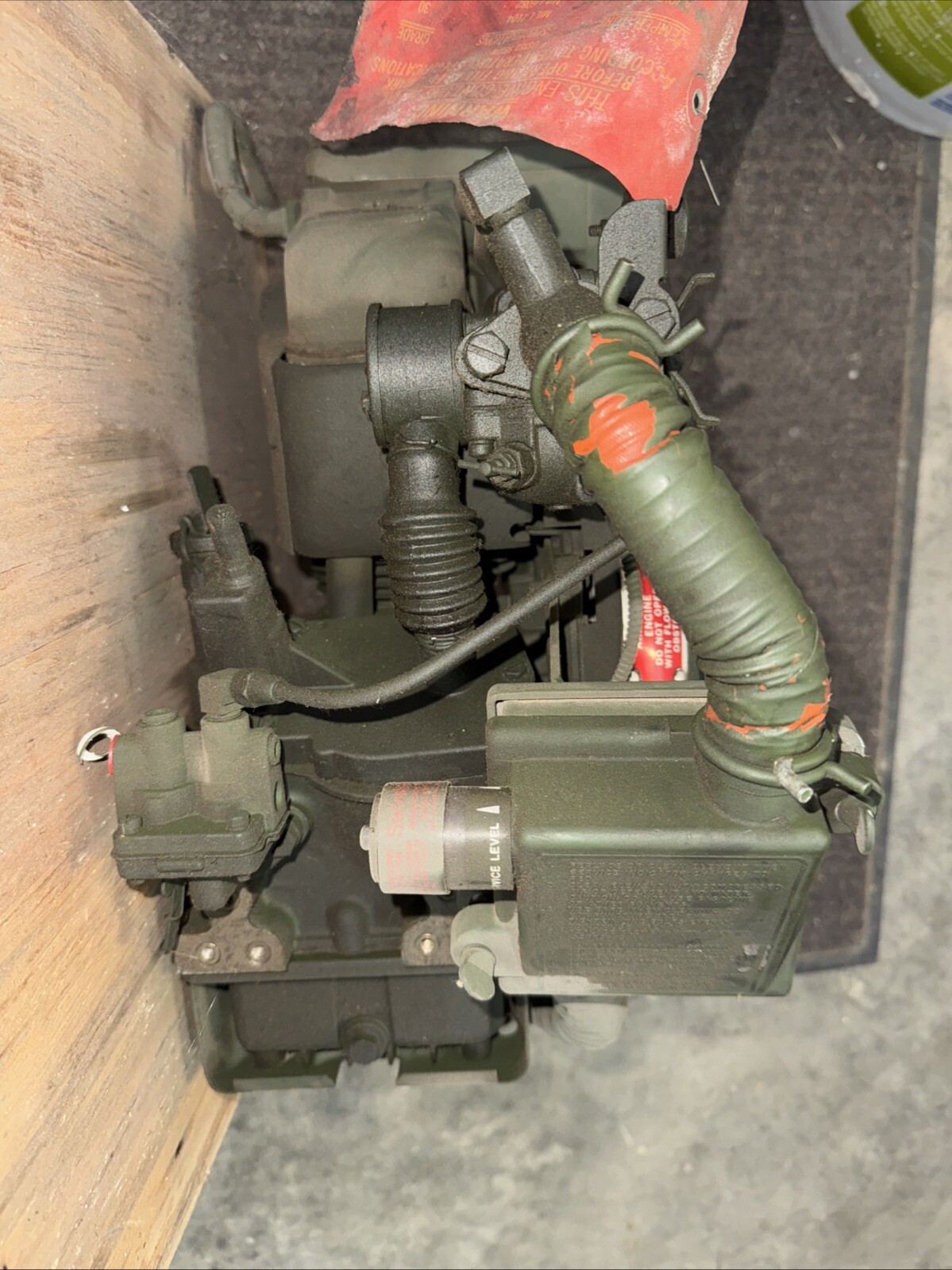 8 cubic “ Military Standard Gasoline Engine 1 Cylinder, 4 Cycle, 3/4 In ...