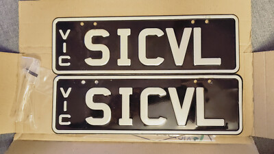 SICVL Custom Number Plates Victoria. | eBay Australia