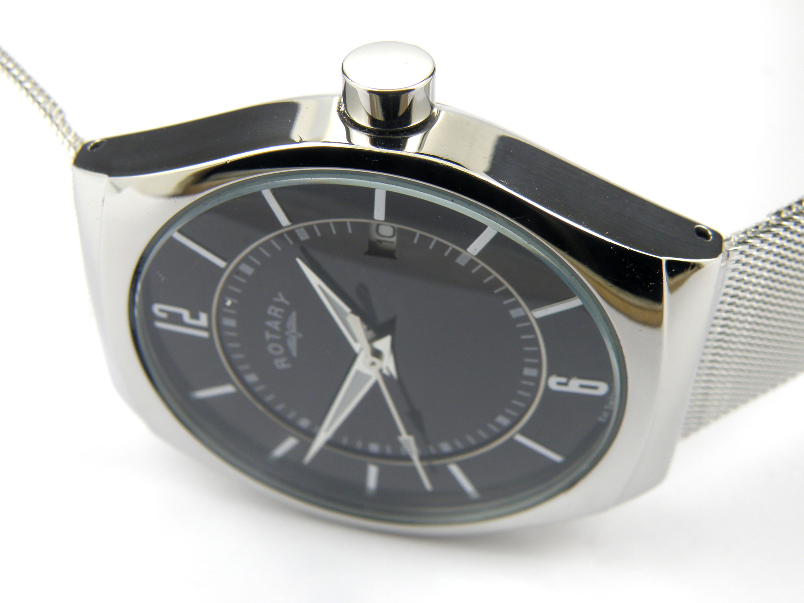 Rotary GB00033/A/R Mens Stainless Steel Classic Sports Watch - 100m ...