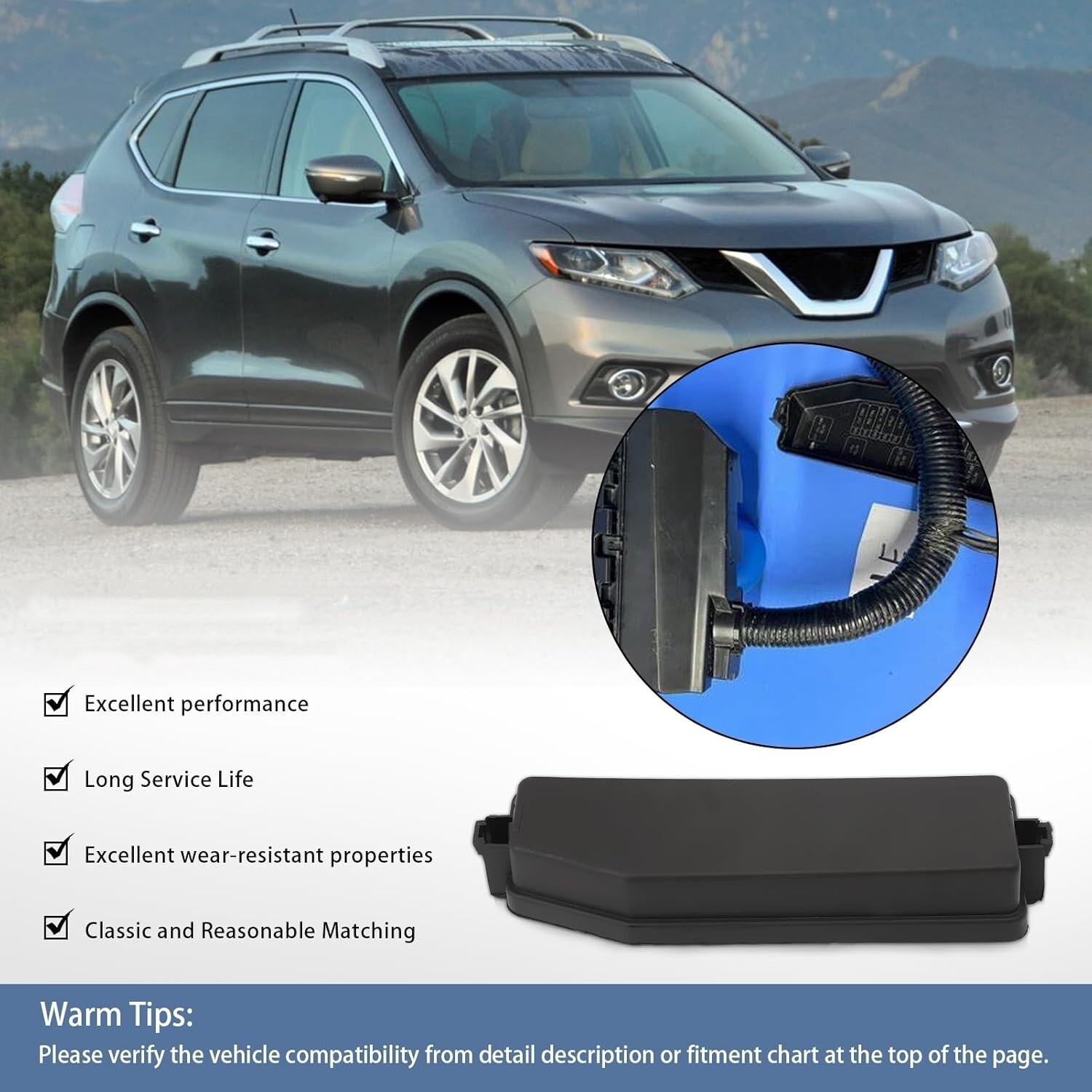 Plastic Fuse Block Protection Cover for 2014-2020 Nissan Rogue 24382 ...