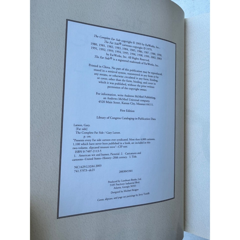 The Complete Far Side By Gary Larson 2 Volume Book Set | eBay