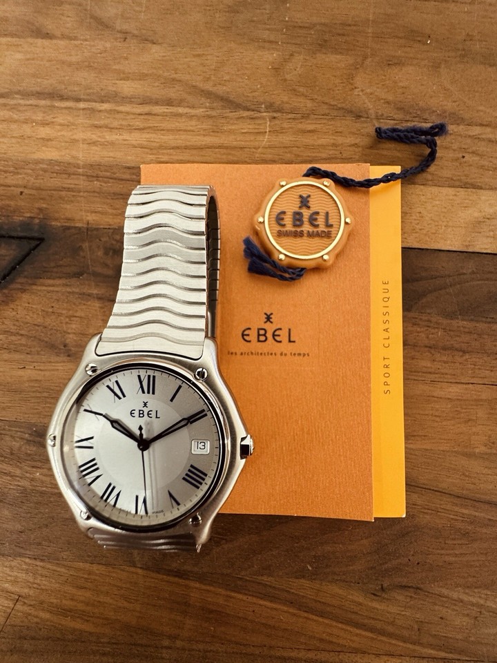 Ebel Sport Classique Watch 15500584 NOS Unused Stainless Steel w/ Box ...