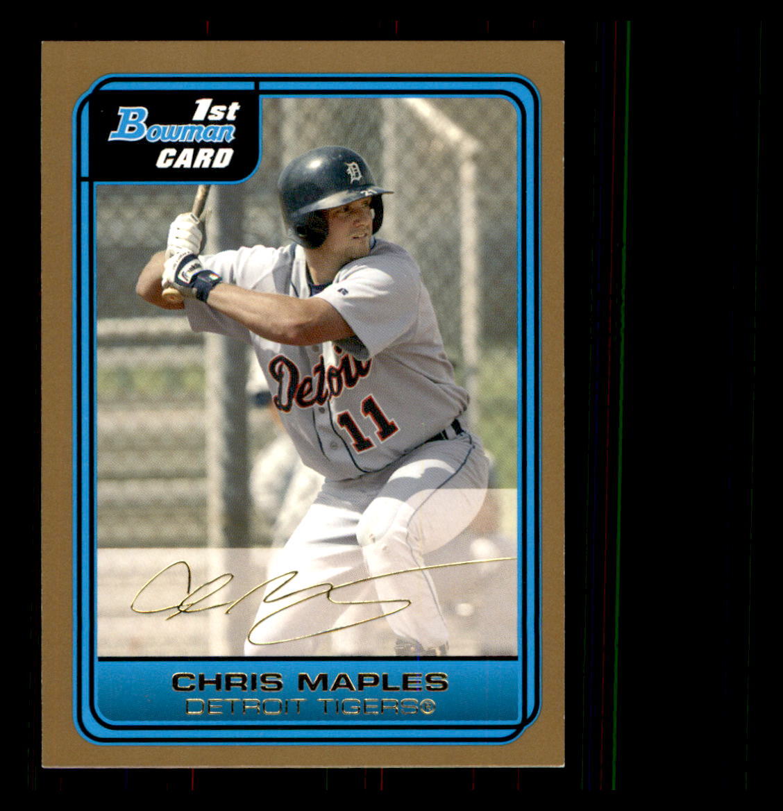 2006 Baseball Bowman Chris Maples Detroit Tigers #B45 Gold | eBay