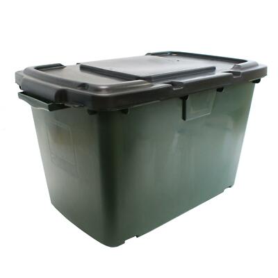 Coral 55 Litre Green Outdoor Kerbside Waste Recycling Box/Storage Box ...