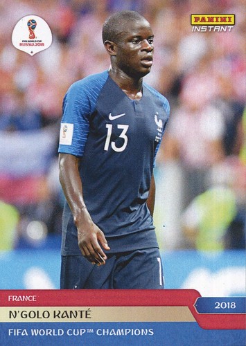 290 N'GOLO KANTE FRANCE PANINI INSTANT CARD WORLD CUP RUSSIA 2018 RARE ...