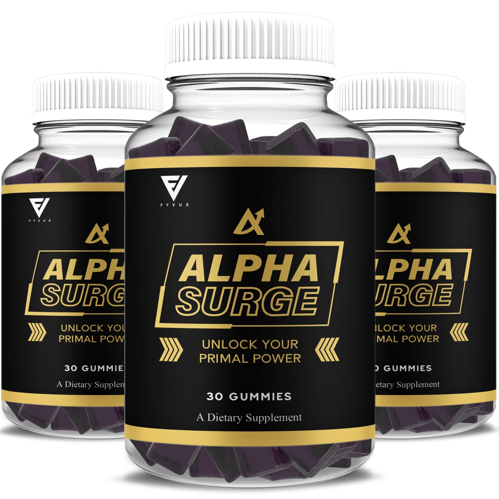 (3 Pack) Alpha Surge Male Gummies, AlphaSurge Maximum Support (3 Month ...