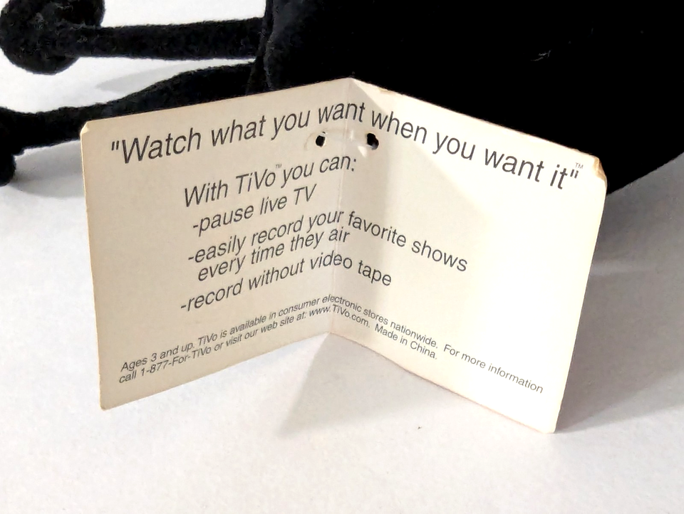 Smiling Black TiVo Plush Mascot 8" Moveable Antannae and Legs Toy With ...