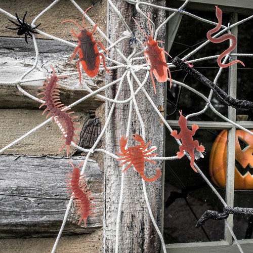 2 Count Halloween Decoration Fake Realistic Bugs Simulation Insect ...