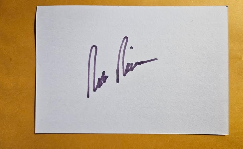 ROB REINER SIGNED 4x6 INDEX CARD AUTOGRAPH - ALL IN THE FAMILY | eBay